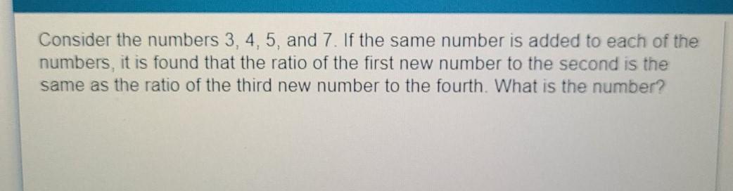 Solved Consider the numbers 3, 4, 5, and 7. If the same | Chegg.com