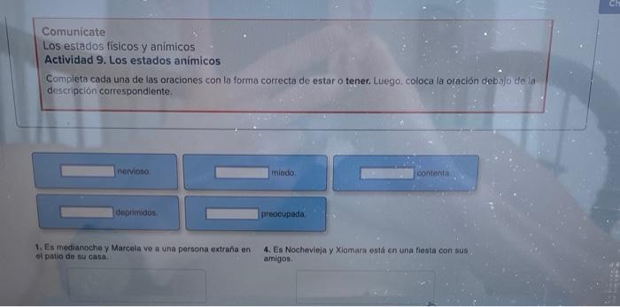 Actividad 5. Las comidas y las bebidas Completa las | Chegg.com