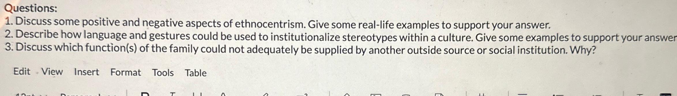 Solved Questions:Discuss some positive and negative aspects | Chegg.com