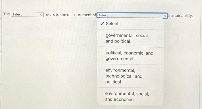 Solved The Select Select bottom line refers to the | Chegg.com