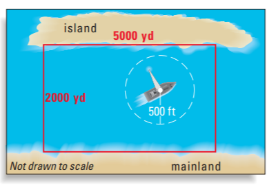 Solved A ship is known to have sunk off the coast, between | Chegg.com
