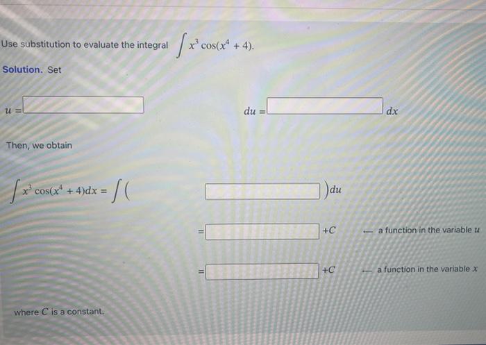 Solved Use substitution to evaluate the integral | Chegg.com