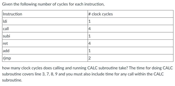Solved ou are given the following assembly program, with | Chegg.com