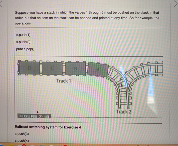 Solved Suppose you have a stack in which the values 1 | Chegg.com