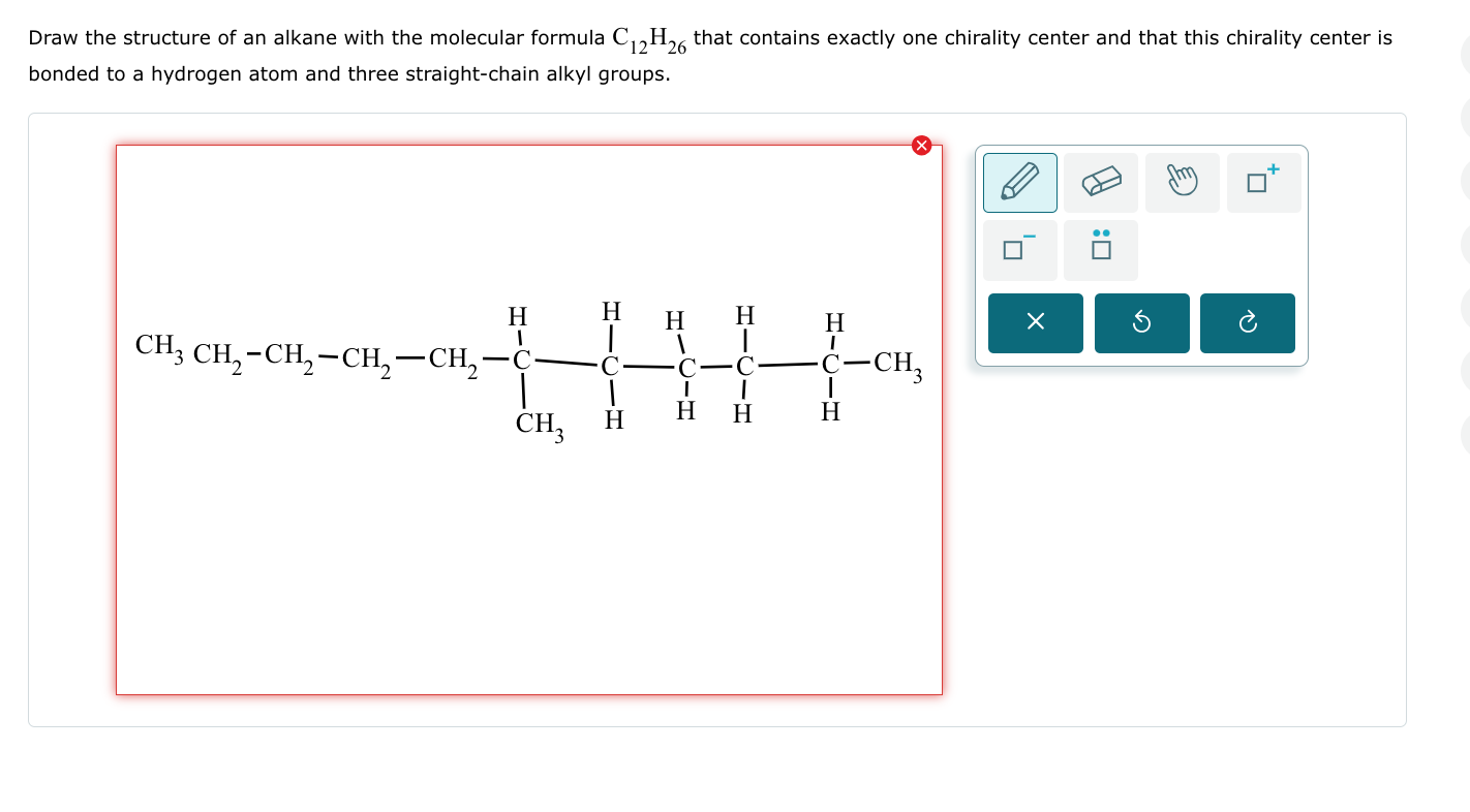Solved Draw the structure of an alkane with the molecular | Chegg.com