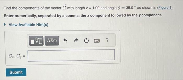 Solved ± Resolving Vector Components with Trigonometry Often | Chegg.com