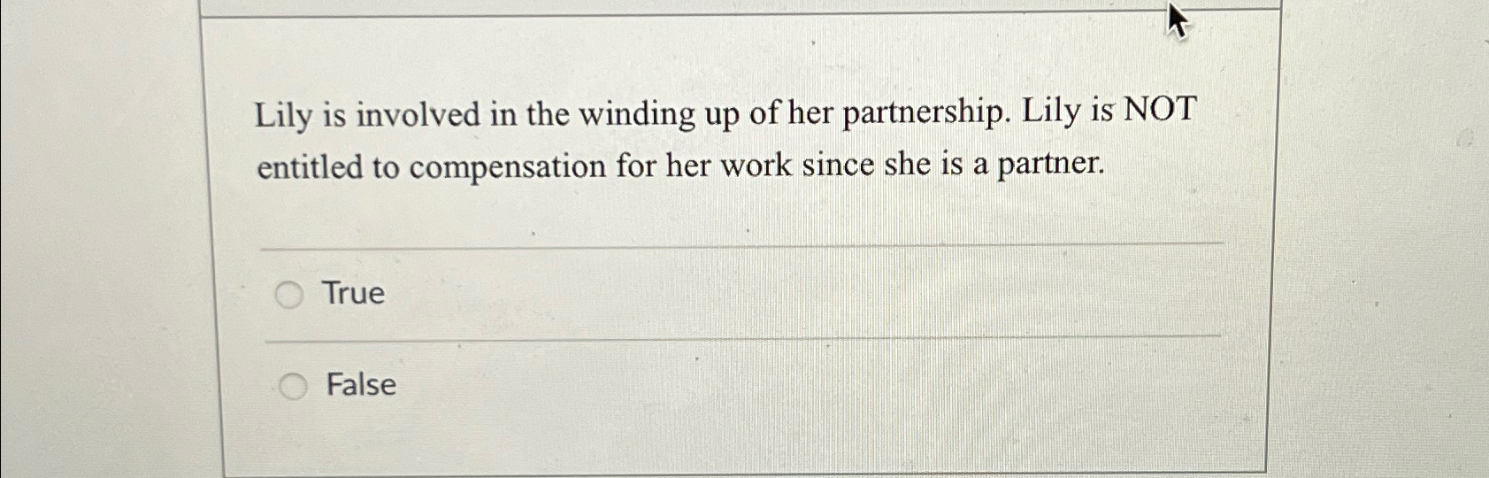 Solved Lily is involved in the winding up of her | Chegg.com