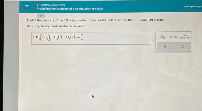 Solved O Chemical Reactions Predicting The Products Of A 5656