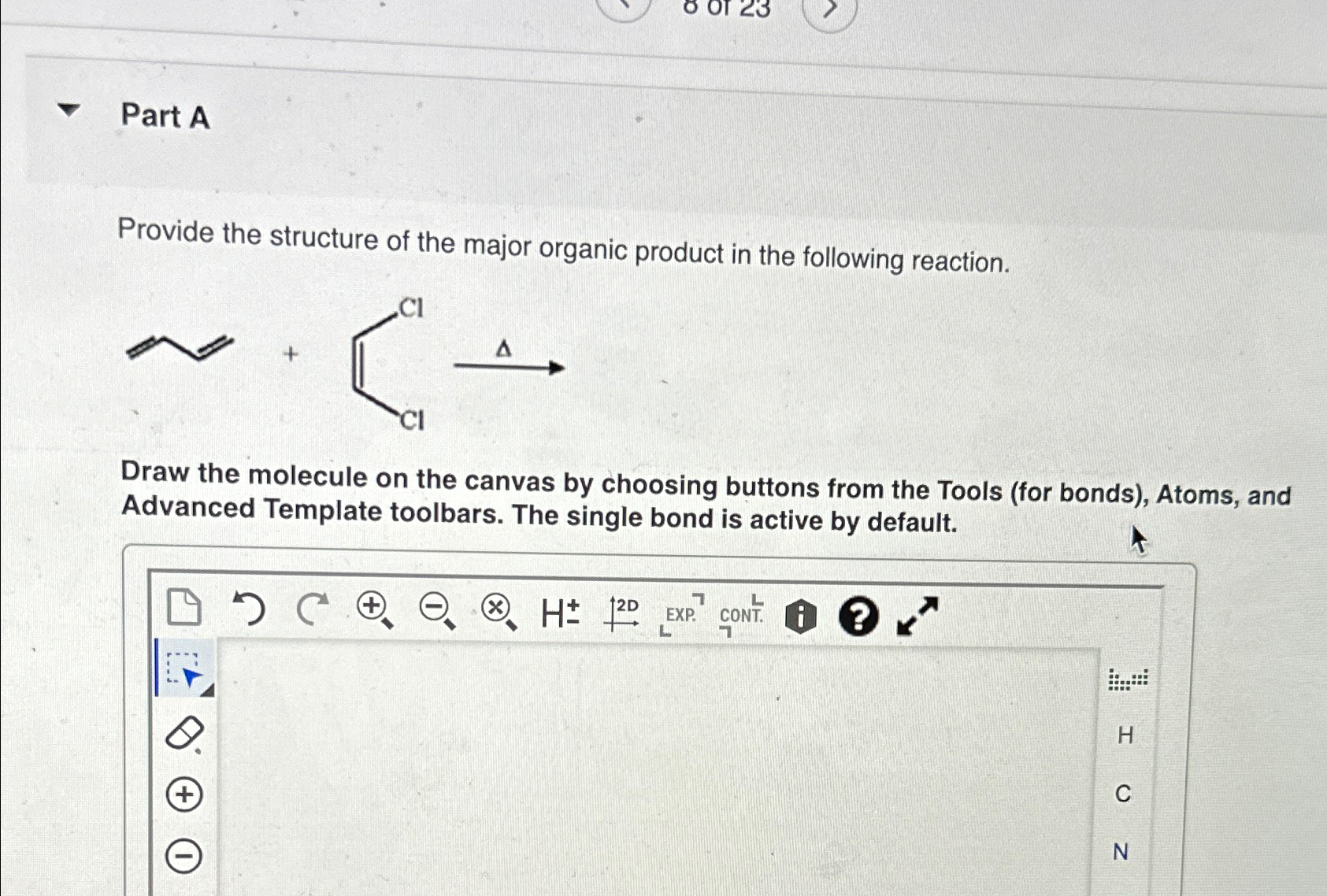 Solved Part AProvide the structure of the major organic | Chegg.com