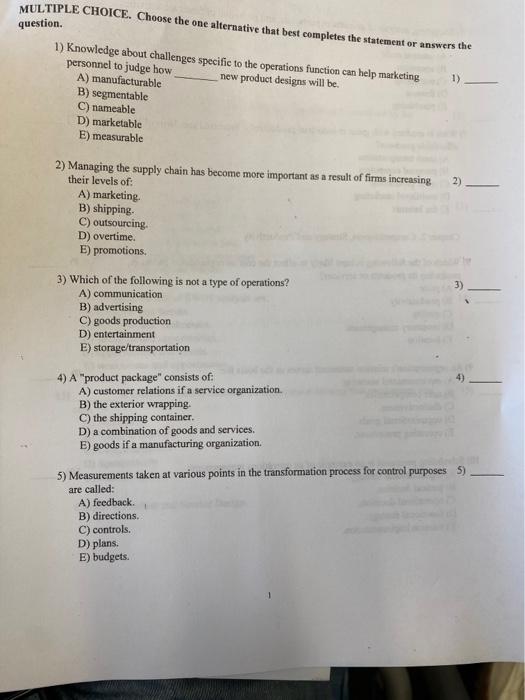 Solved Urgent please! I need answers for these Multiple | Chegg.com