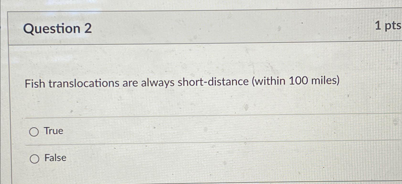 Solved Question 21 ptsFish translocations are always | Chegg.com Solved Question 21 ptsFish translocations are always | Chegg.com