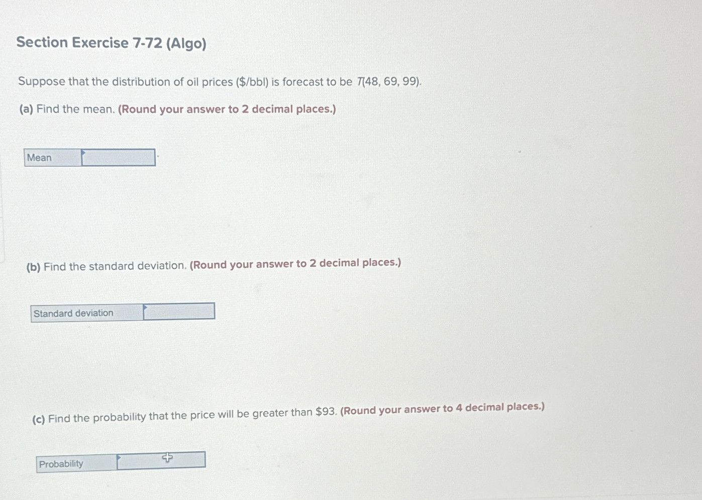 Solved Section Exercise 7-72 (Algo)Suppose that the | Chegg.com