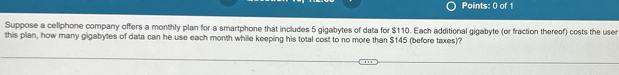 Solved Suppose a cellphone company offers a monthly plan for | Chegg.com