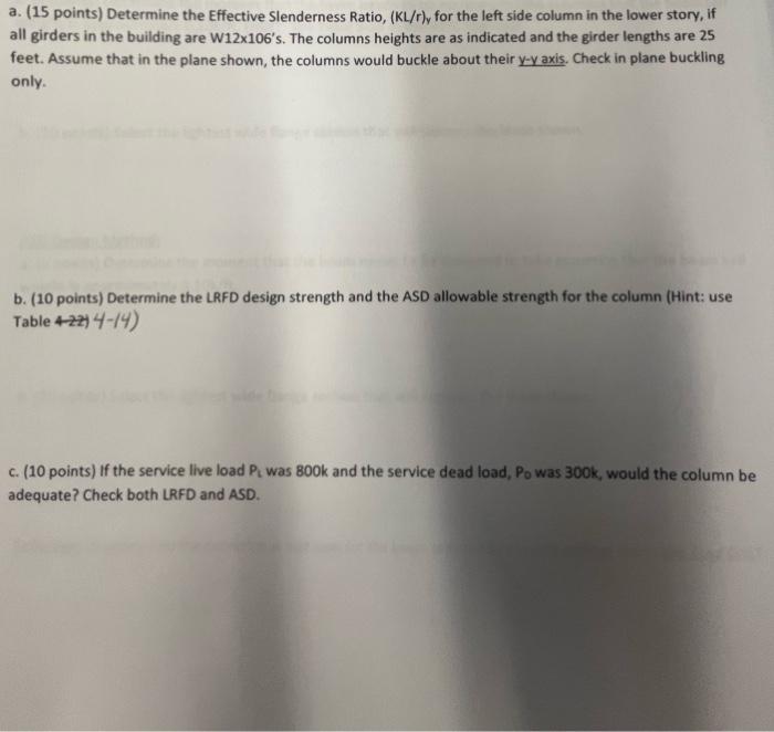 Solved W14x145 10 ft Fy = 50ksi 12 ft a. (15 points) | Chegg.com