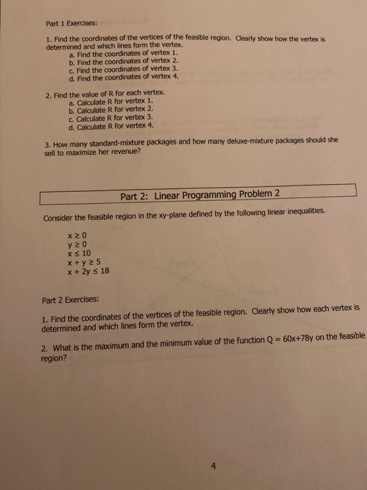 Solved Part 1 Linear Programming Problem 1 A Confectioner