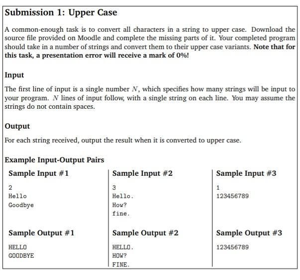 Solved using namespace std; void toUpper (string\& str) /* | Chegg.com