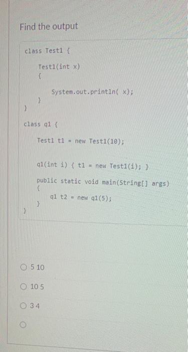 Solved Find the output 510 105 34 | Chegg.com