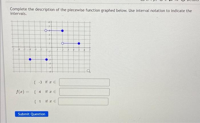 Solved Complete the description of the piecewise function | Chegg.com