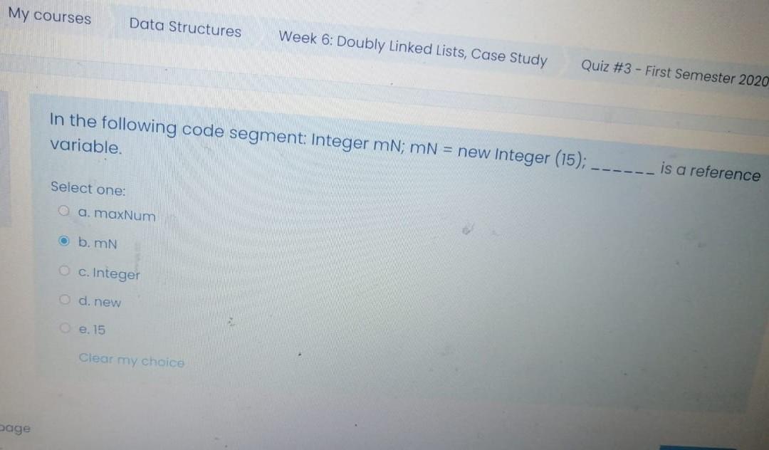 Solved My courses Data Structures Week 6: Doubly Linked | Chegg.com