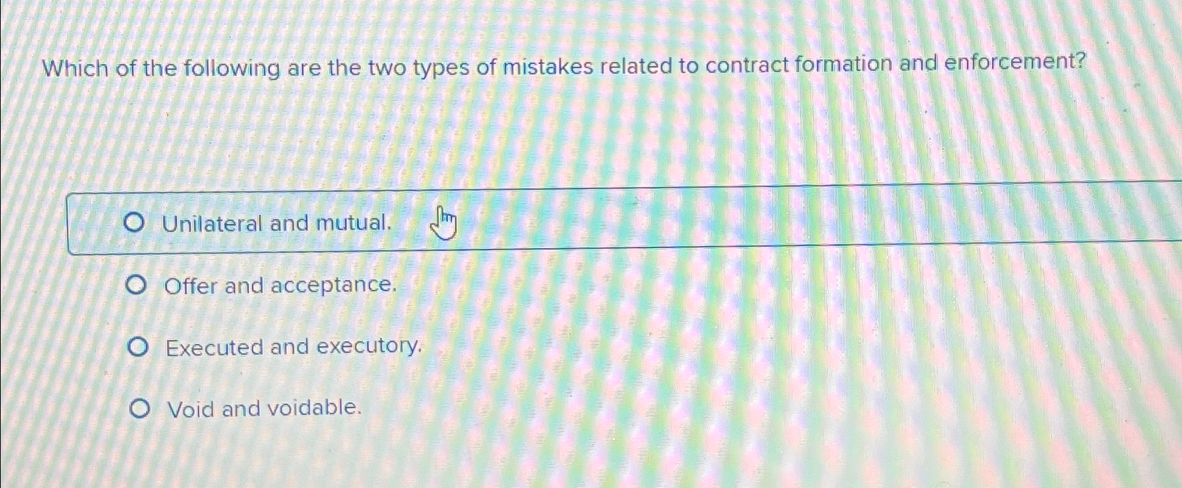 Solved Which of the following are the two types of mistakes | Chegg.com