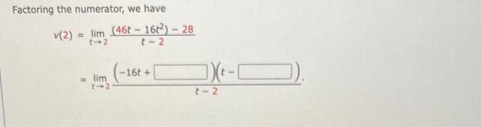 Solved Factoring the numerator, we have | Chegg.com