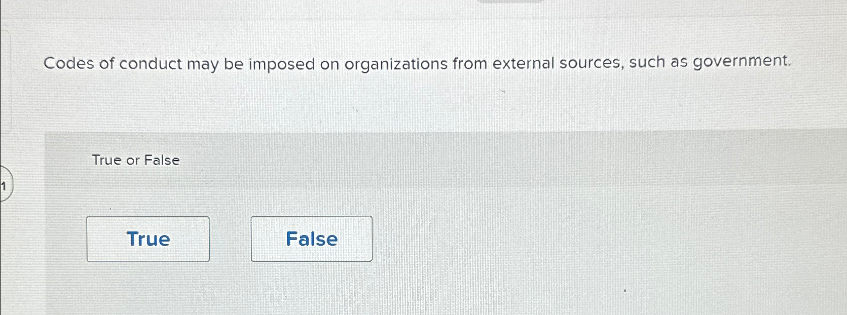 Solved Codes of conduct may be imposed on organizations from | Chegg.com