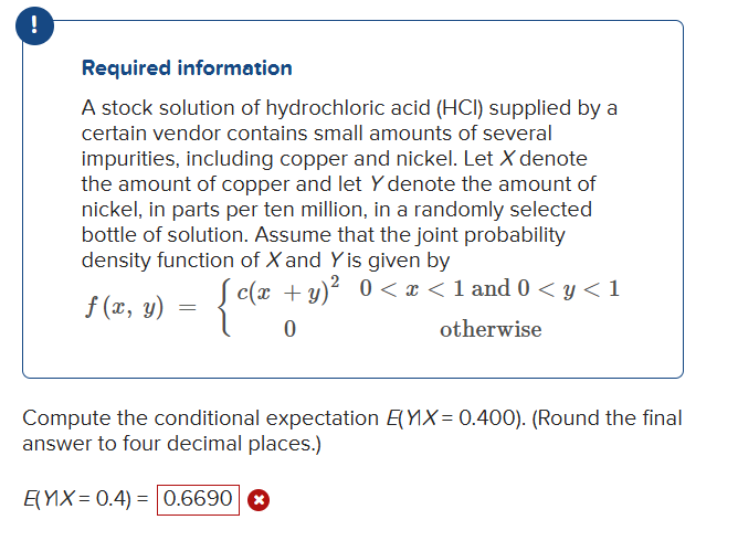 Solved !Required informationA stock solution of hydrochloric | Chegg.com