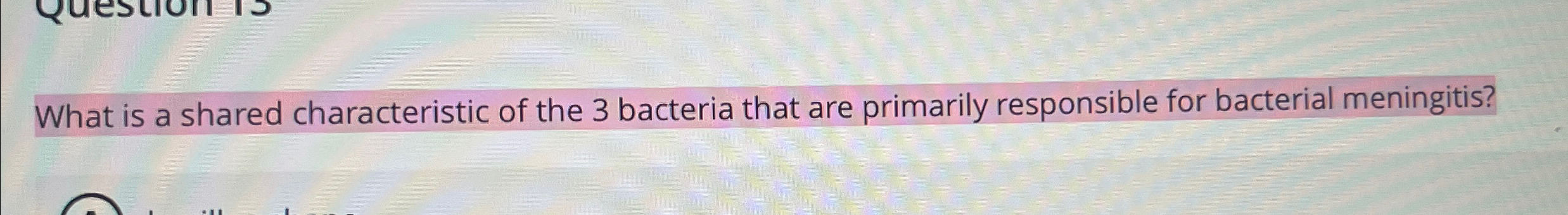 Solved What is a shared characteristic of the 3 ﻿bacteria | Chegg.com