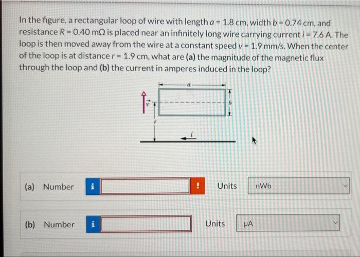Solved In the figure, a rectangular loop of wire with length | Chegg.com
