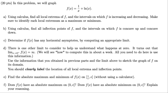 Solved (20pts) ﻿In this problem, we will | Chegg.com