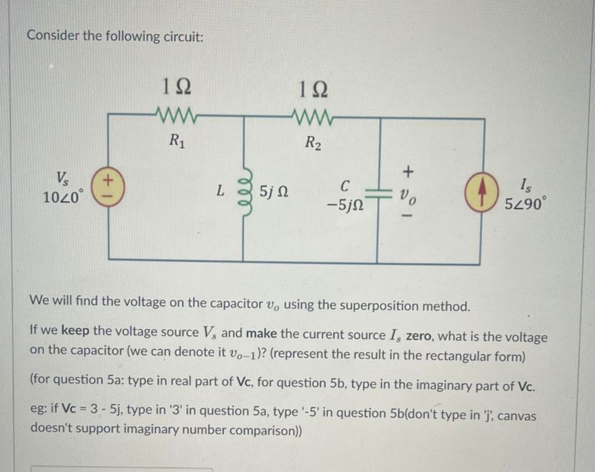 Solved Consider the following circuit:We will find the | Chegg.com