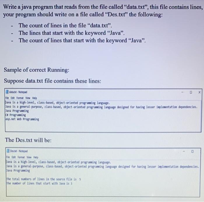 Solved Write a java program that reads from the file called | Chegg.com