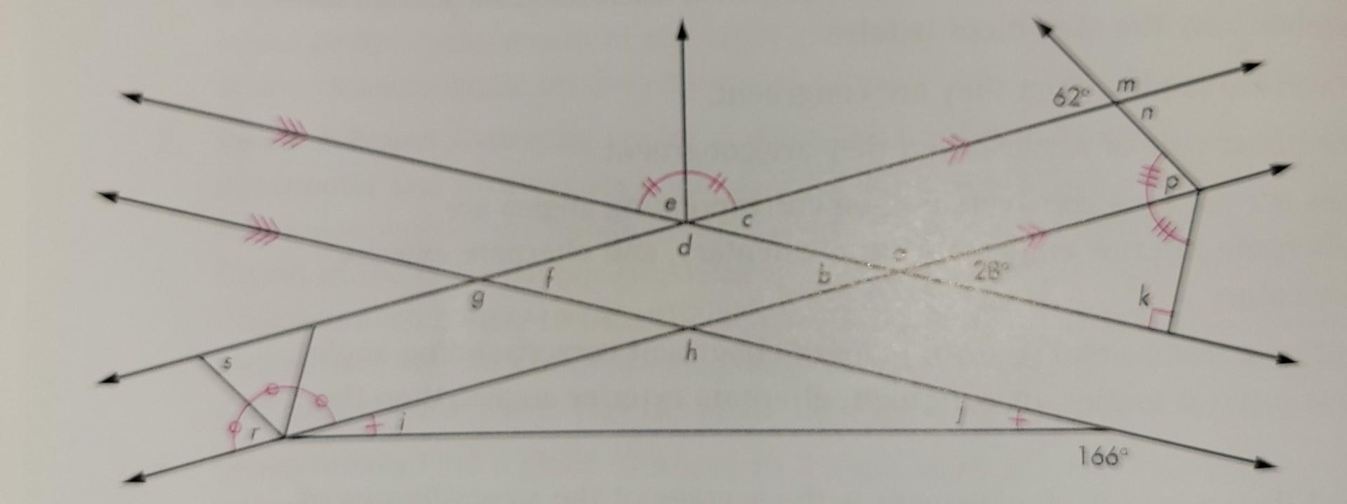 Solved Find each lettered angle measure in the attached | Chegg.com