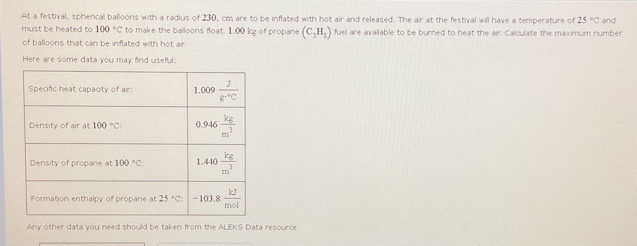 Solved At a festival, spherical balloons with a radius of | Chegg.com