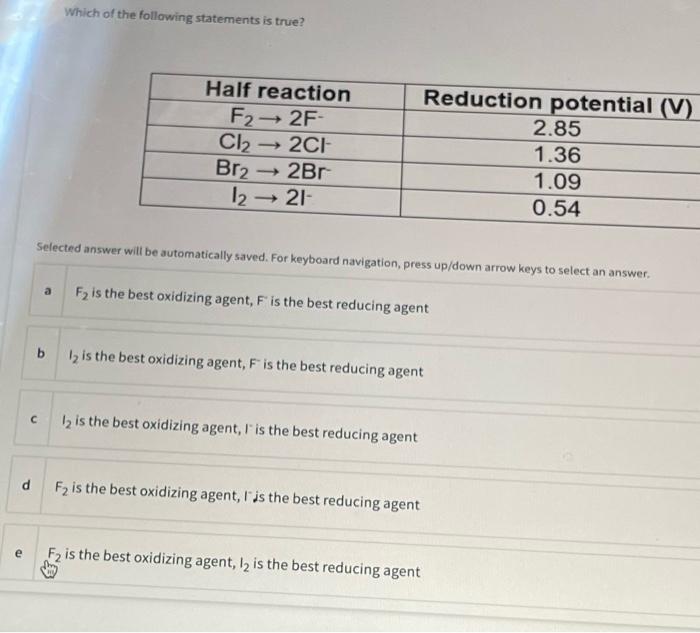 Solved Which of the following statements is true? Selected | Chegg.com