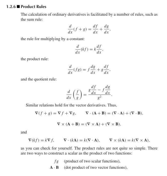 Solved (a) Check product rule (iv) (by calculating each term | Chegg.com