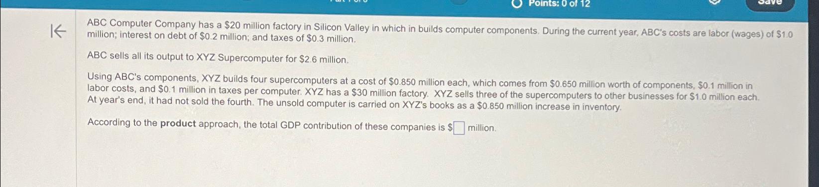 Solved ABC Computer Company has a $20 ﻿million factory in | Chegg.com