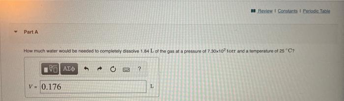 Solved Review 1 Constants Periodic Table Part A How much | Chegg.com