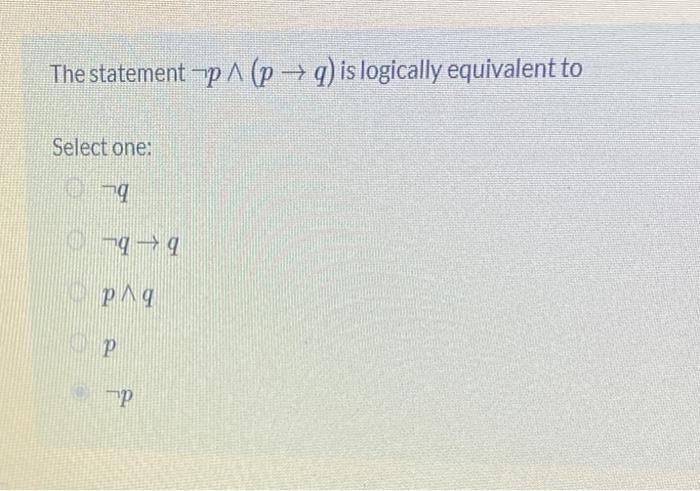 Solved The statement op ^ (p + 9) is logically equivalent to | Chegg.com