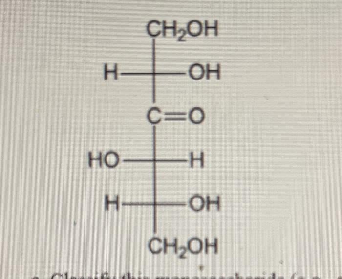Solved A Fischer projection of a monosaccharide is shown | Chegg.com