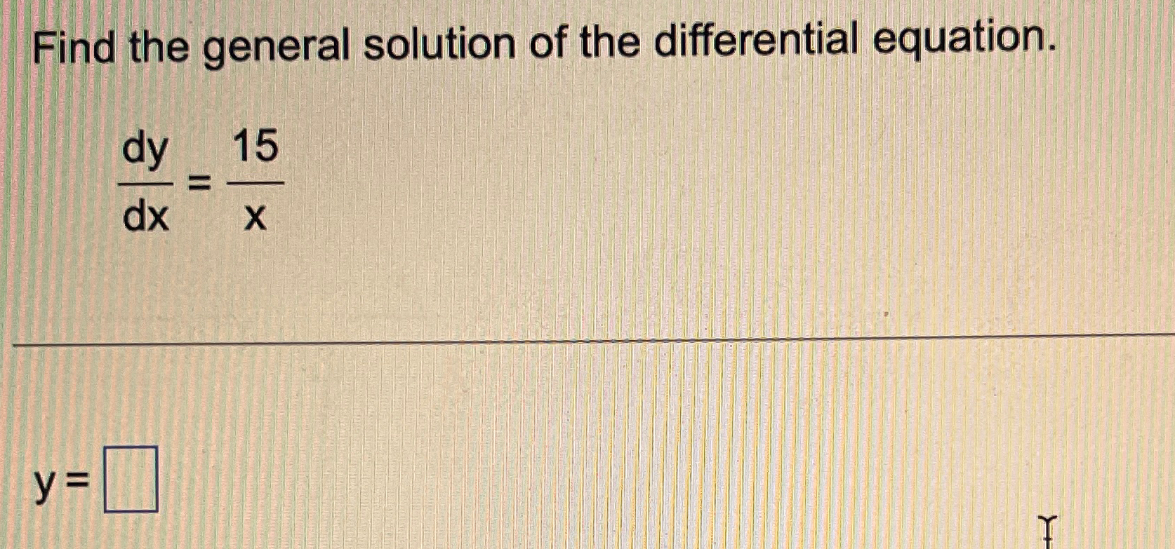 Solved Find The General Solution Of The Differential 8081