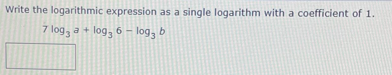 Solved Write the logarithmic expression as a single | Chegg.com