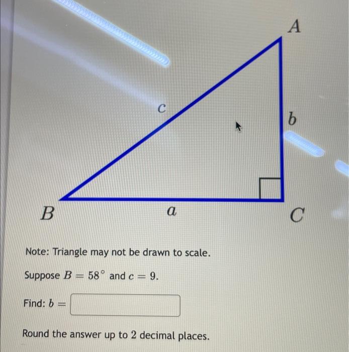 Solved Note: Triangle may not be drawn to scale. Suppose | Chegg.com