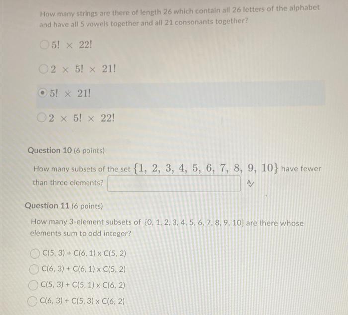 Solved How many strings are there of length 26 which contain | Chegg.com