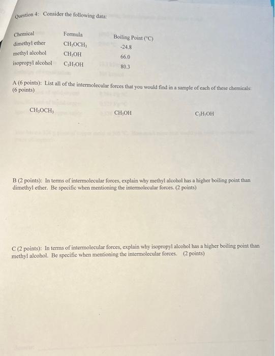 Solved Question 4: Consider the following data: A (6 | Chegg.com