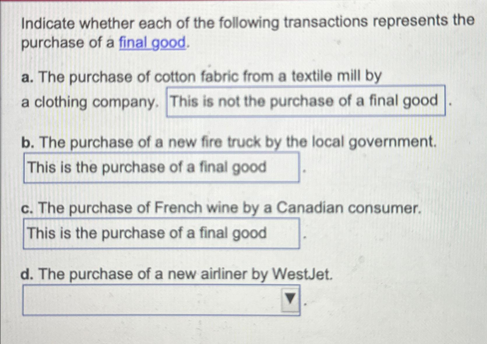 Solved Indicate whether each of the following transactions | Chegg.com