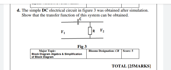 Solved The simple DC electrical circuit in figure 3 was | Chegg.com