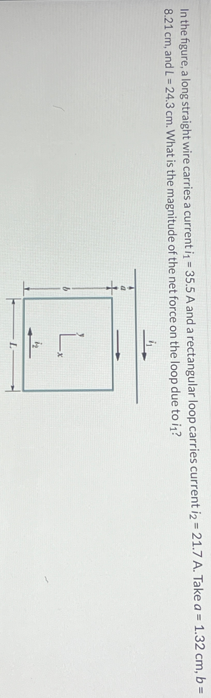 Solved In the figure, a long straight wire carries a current | Chegg.com