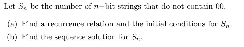 I know the answer is an-1 + ﻿an-2 +an-3 +2^n-3. ﻿I | Chegg.com