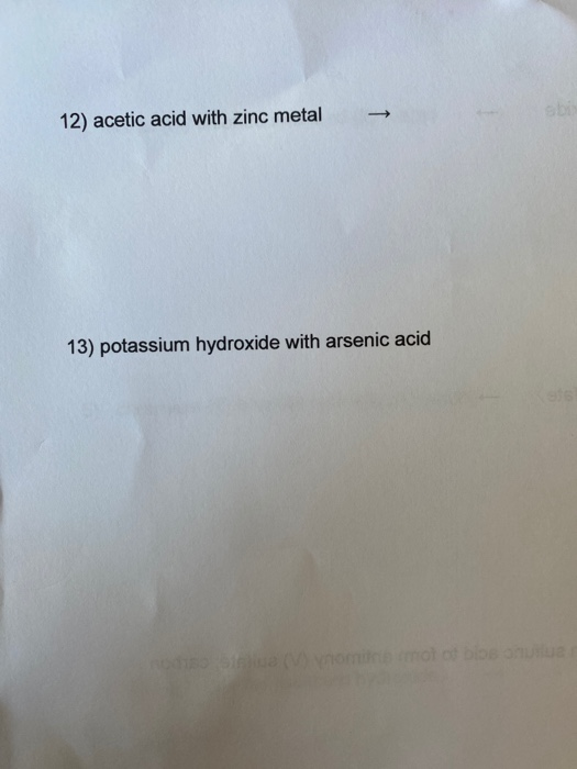 Solved SUPPLEMENTAL EXPERIMENT - NET IONIC EQUATIONS Name: | Chegg.com